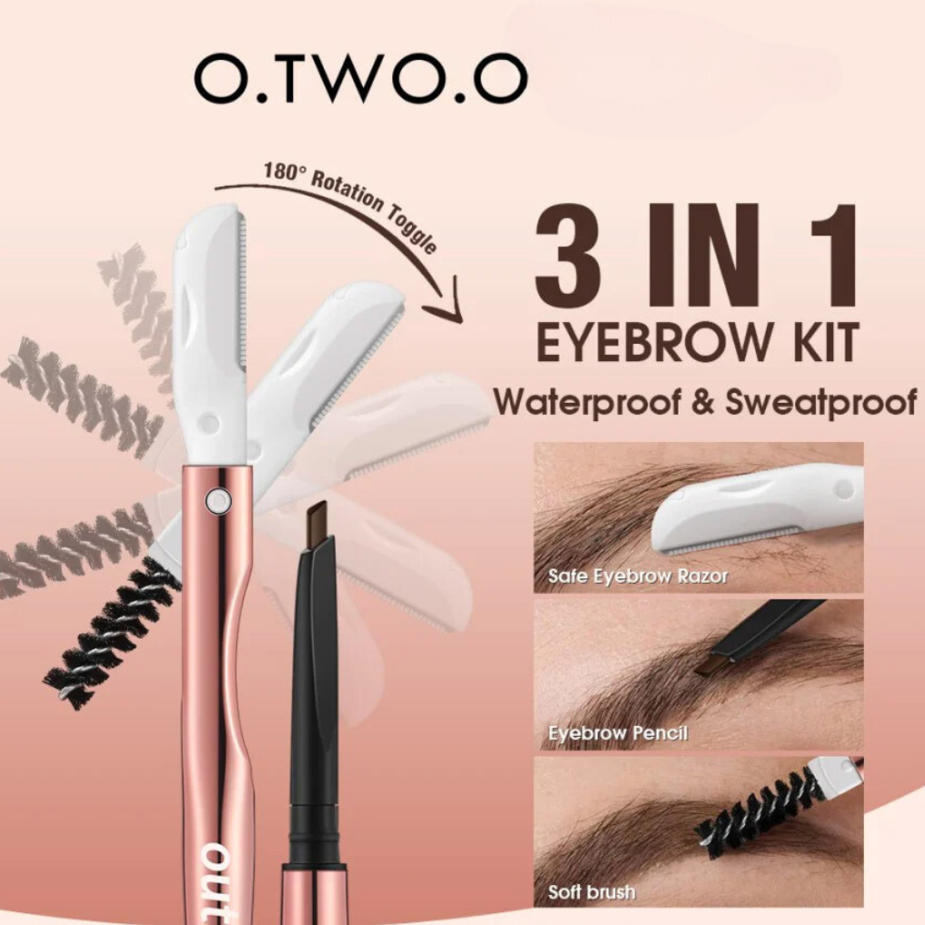O.TWO.O 3 in 1 Eyebrow Pencil – BlushyLady
