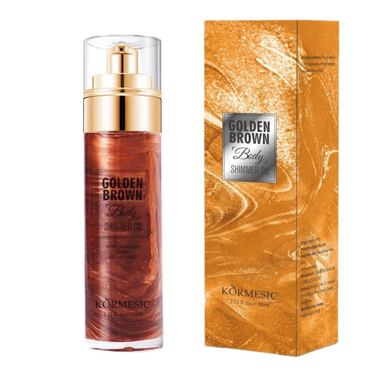 Kormesic Body Shimmer Oil: 90ml – BlushyLady